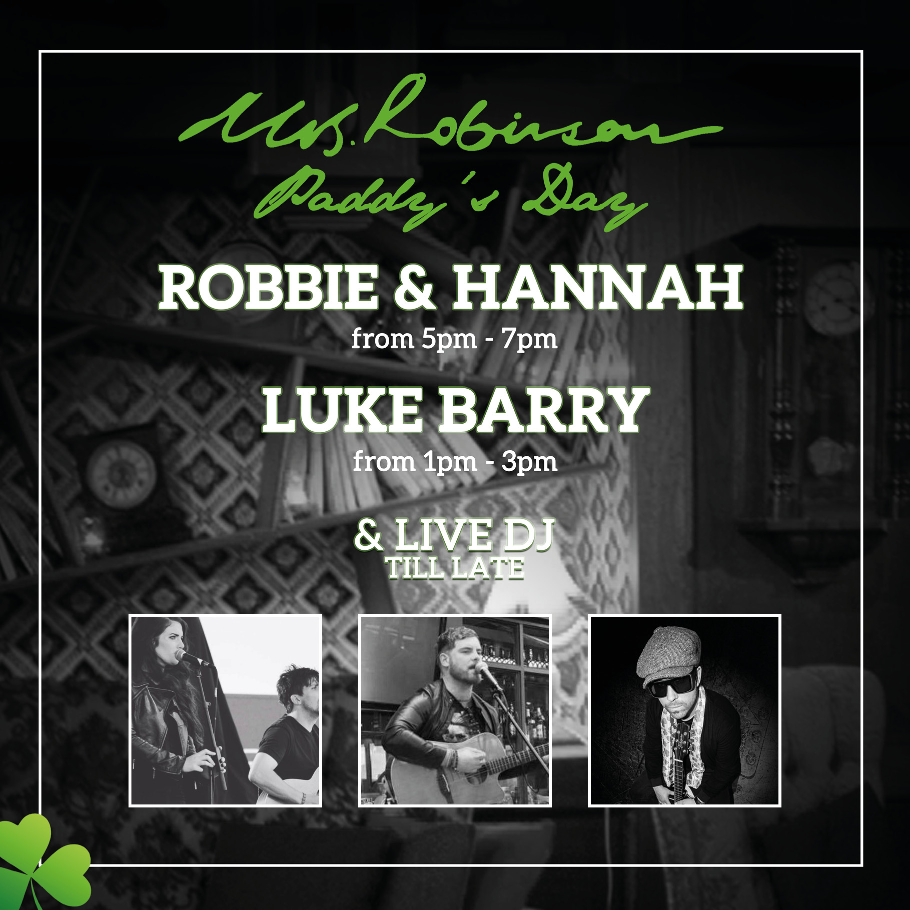Paddy's Weekend 2019 Gig Lineup! - Robbie Doyle